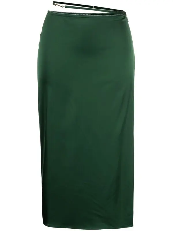 Jacquemus La Jupe Notte Midi Skirt - Green