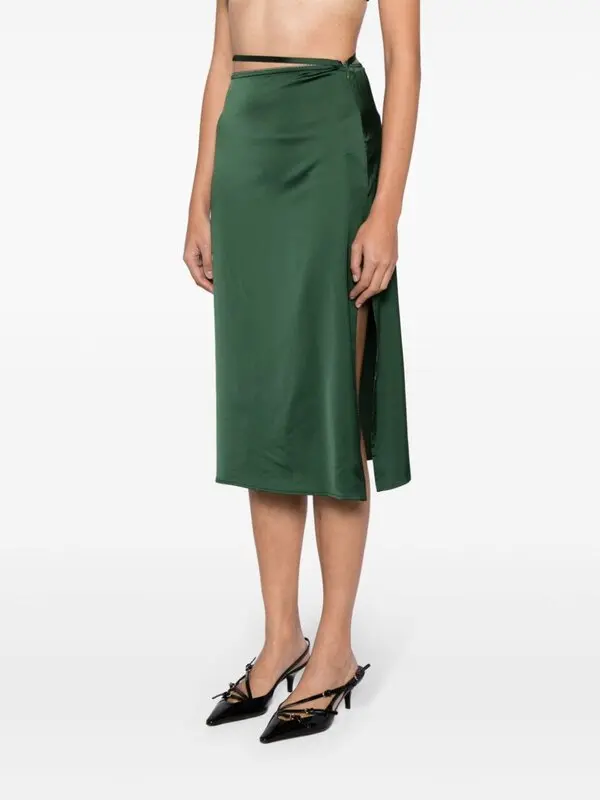 Jacquemus La Jupe Notte Midi Skirt - Green