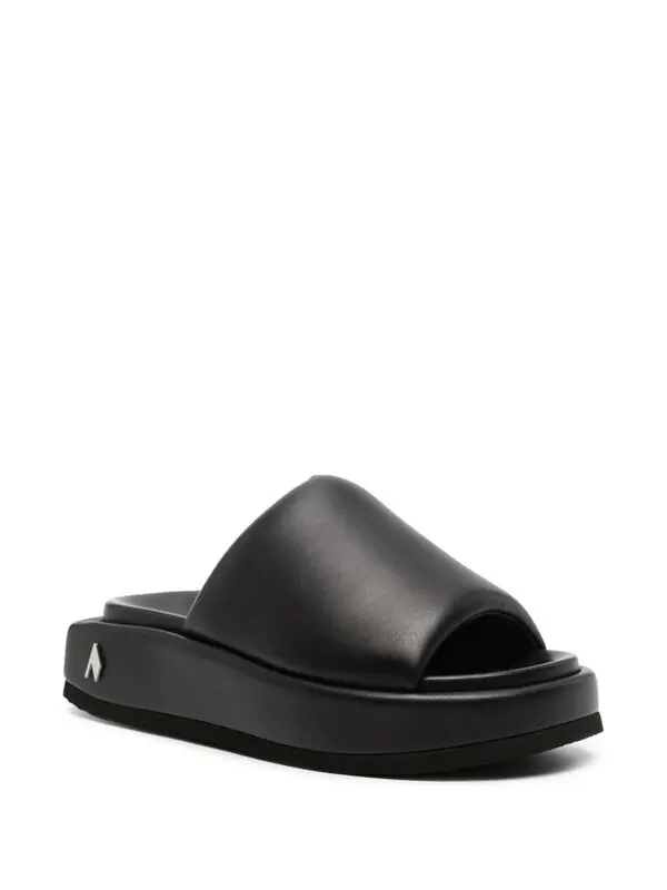 Attico Mia Platform Leather Slides