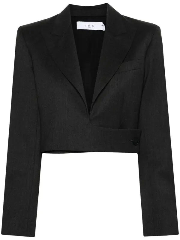 IRO PARIS Peak-lapel Cropped Blazer