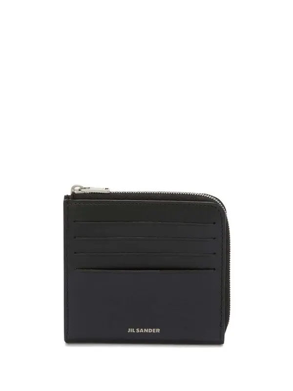 JIL SANDER Logo-embossed Leather Card Slot Wallet