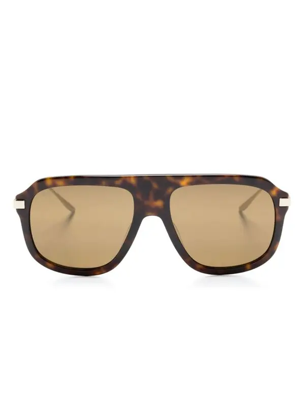 Gucci Pilot Frame Sunglasses - Brown