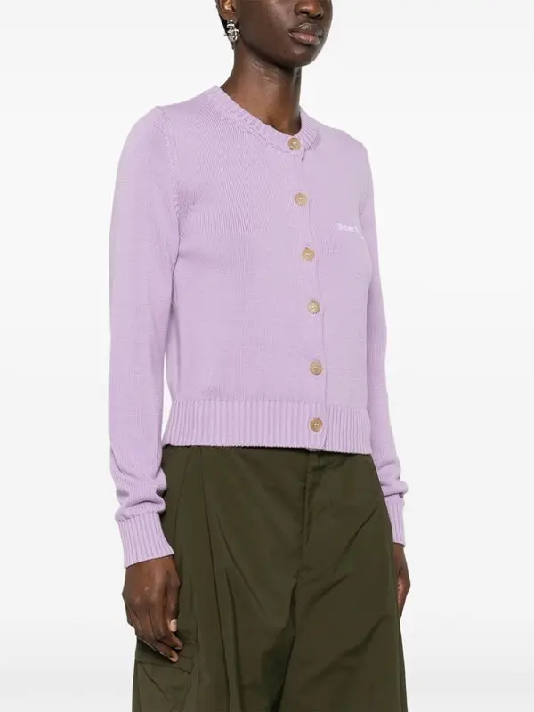 Palm Angels Logo-embroidered Cotton Cardigan
