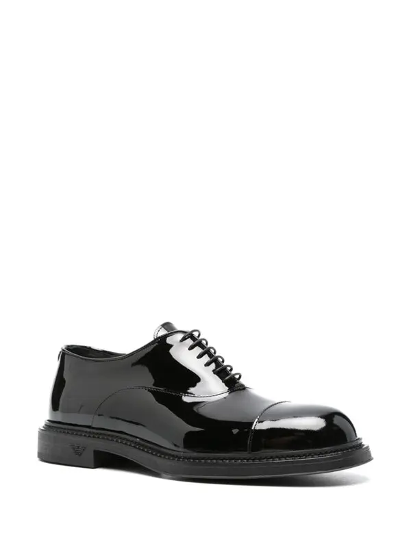 Emporio Armani Patent Leather Oxford Shoes