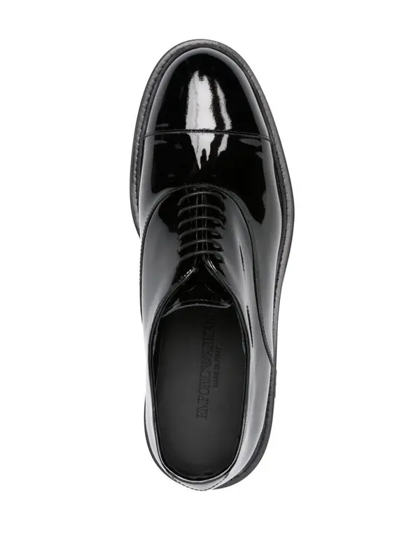 Emporio Armani Patent Leather Oxford Shoes