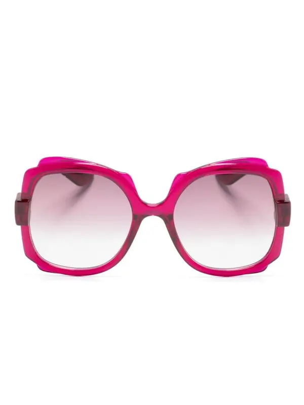 Gucci Square-frame Gradient Sunglasses - Purple