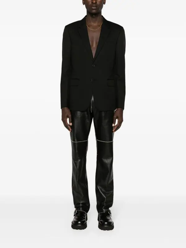 Off-White Single-breasted Twill-weave Blazer