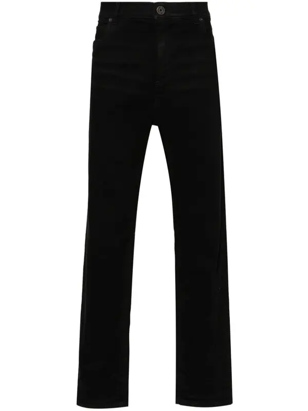 Balmain Straight-leg Jeans With Logo Embroidery