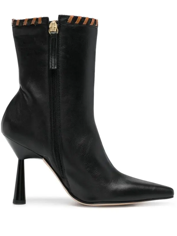 ALOHAS Leo 120mm Leather Ankle Boots