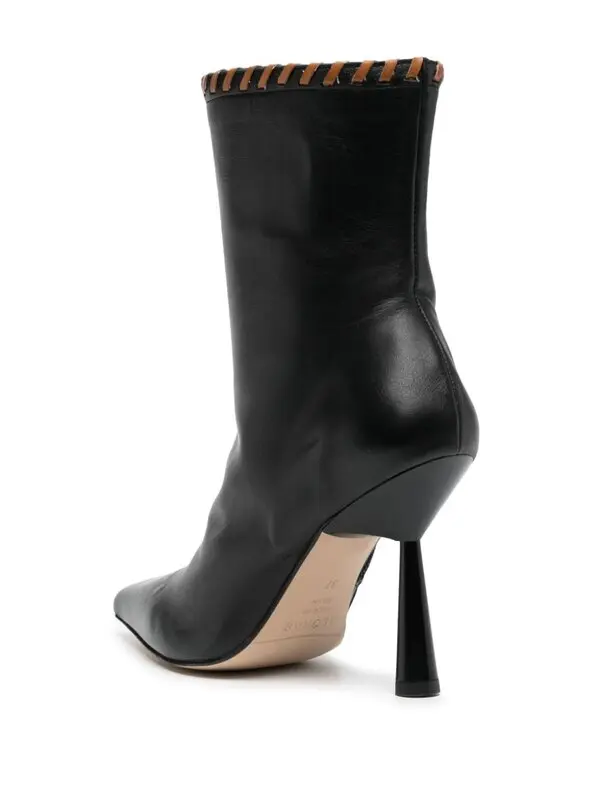 ALOHAS Leo 120mm Leather Ankle Boots