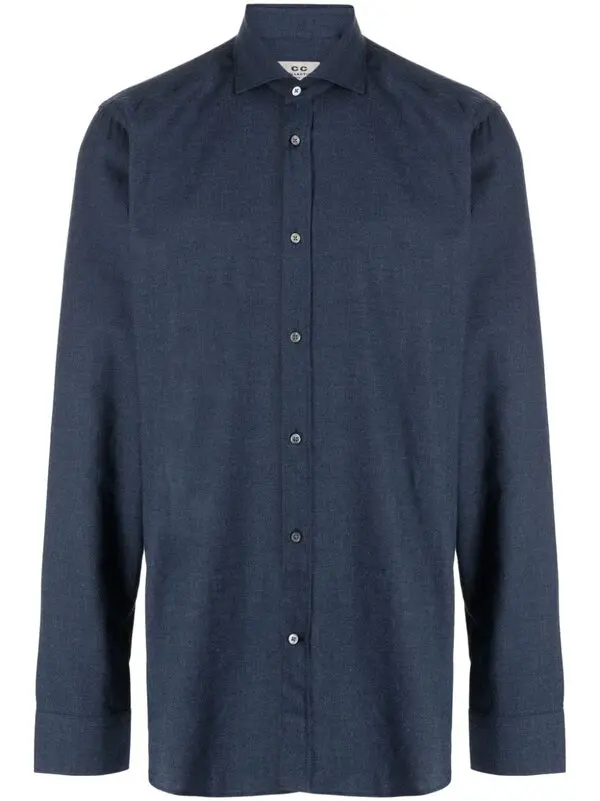 Corneliani Long-sleeve Cotton Shirt - Blue