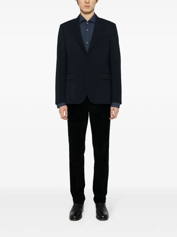 Corneliani Long-sleeve Cotton Shirt - Blue