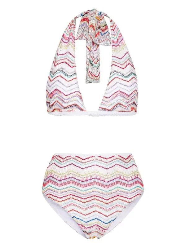 Missoni Zigzag Crochet-knit Bikini