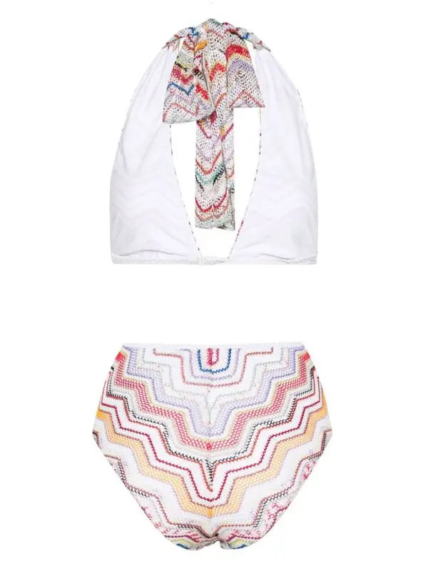 Missoni Zigzag Crochet-knit Bikini