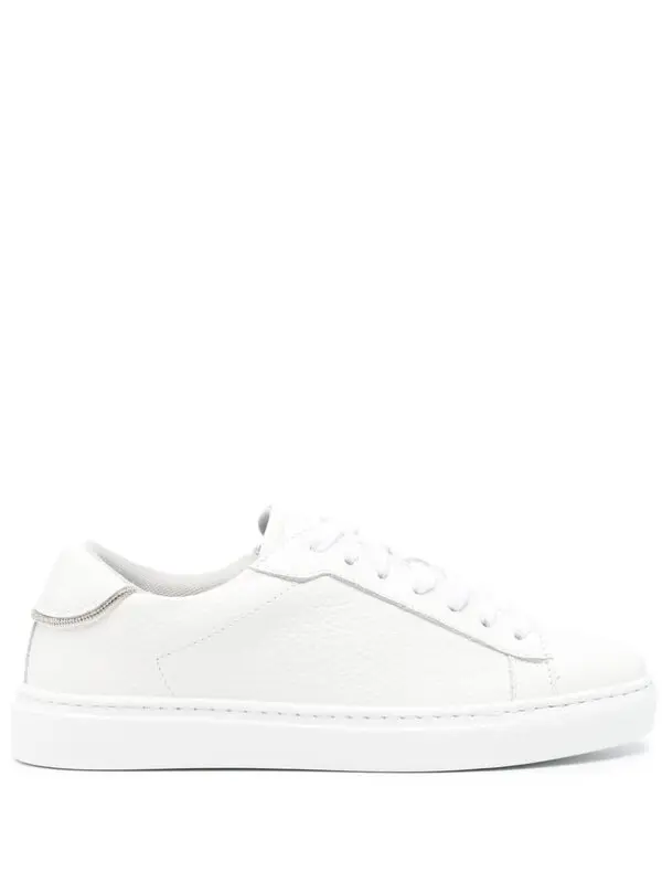 Fabiana Filippi Dalila Leather Sneakers - White