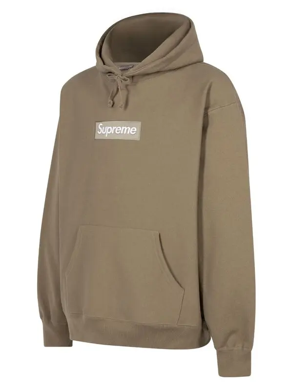 Supreme Box Logo Cotton Hoodie - Neutrals