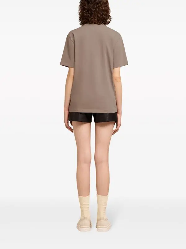AMI Paris Logo-ebossed Cotton T-shirt