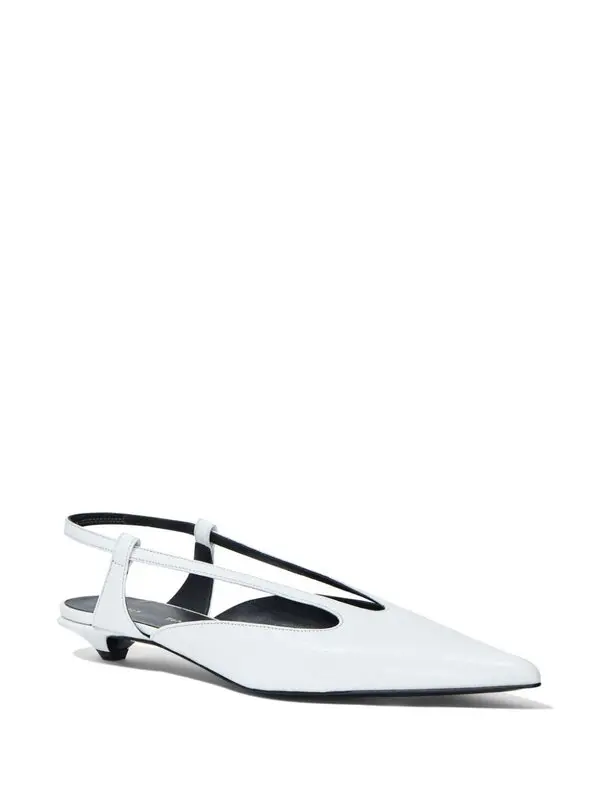 Proenza Schouler Leather Slingback Pumps - White