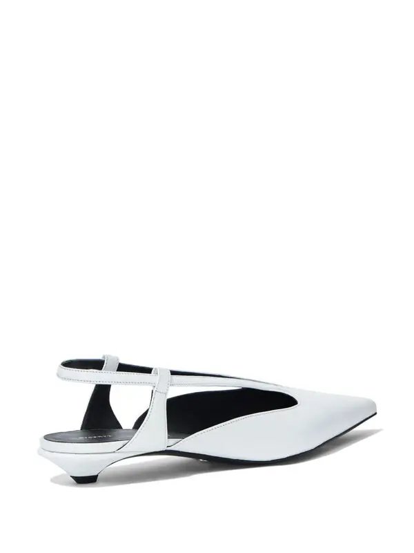 Proenza Schouler Leather Slingback Pumps - White