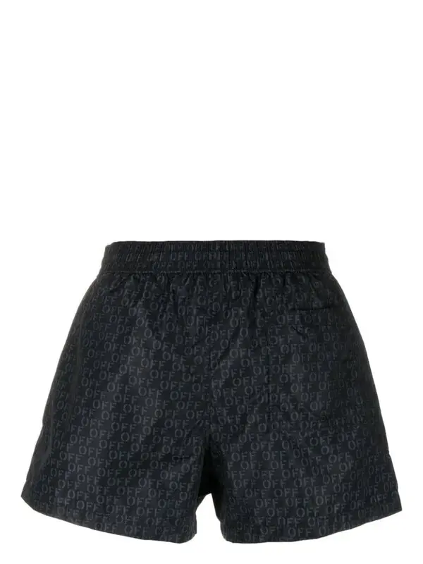 Off-White Monogram-print Swim Shorts