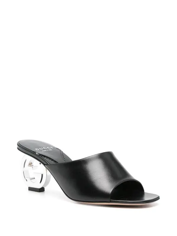 Gucci 70 Mm Interlocking G-heel Mules