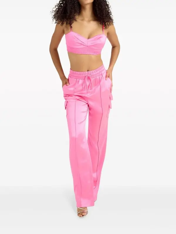Cinq À Sept Nikola Pleat-detail Crop Top