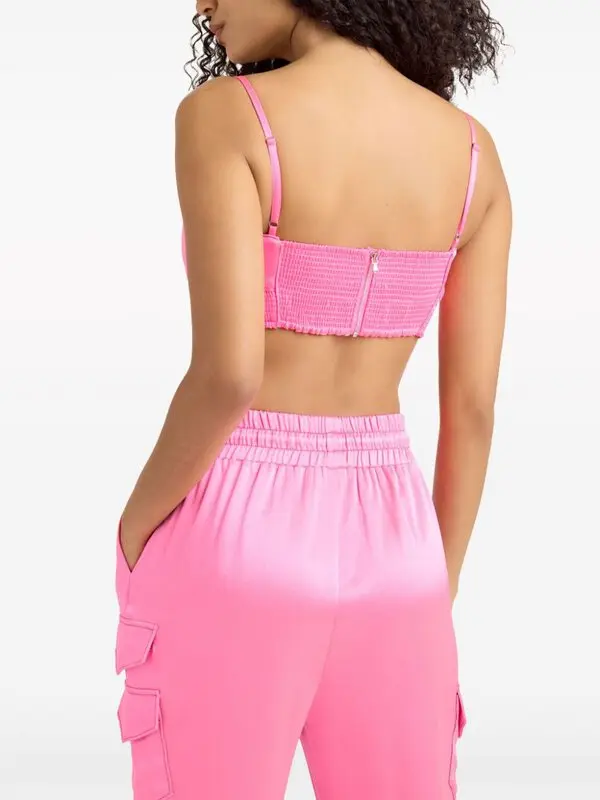 Cinq À Sept Nikola Pleat-detail Crop Top