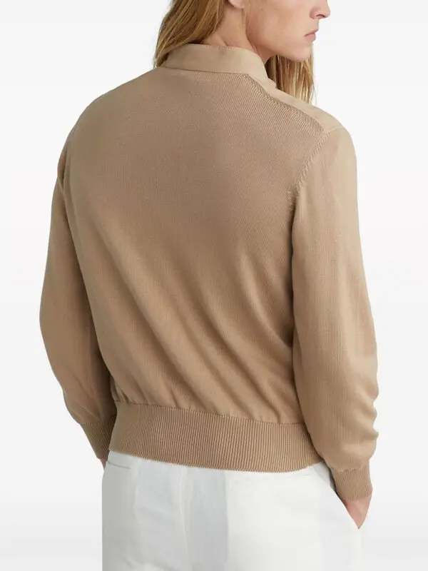 Brunello Cucinelli Panelled Leather Jacket