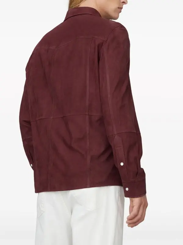 Brunello Cucinelli Long-sleeve Suede Shirt