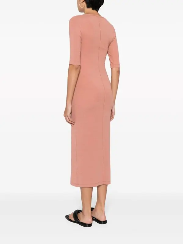 Calvin Klein Ribbed-knit Stretch-modal Dress