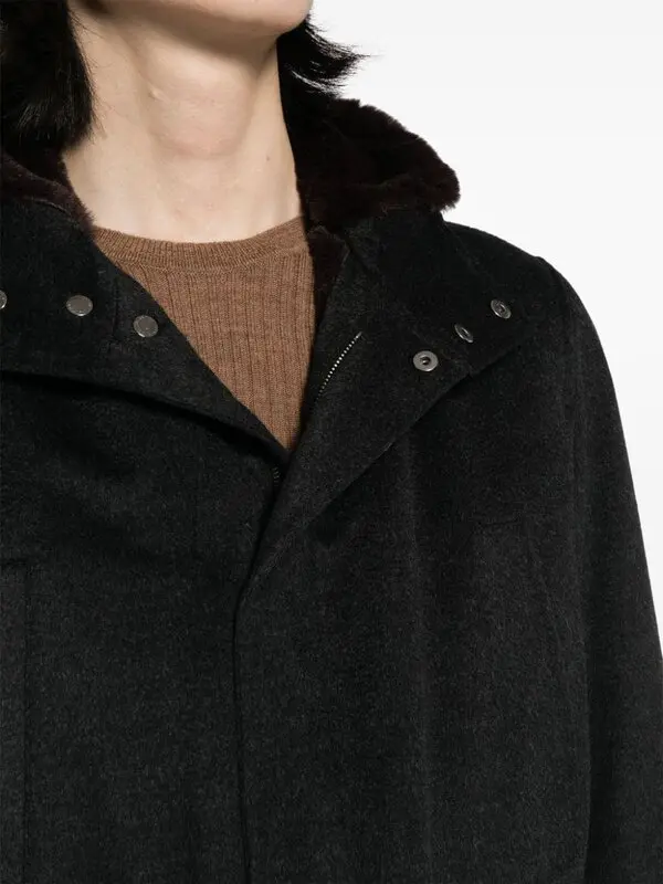 Corneliani Hooded Virgin Wool Jacket