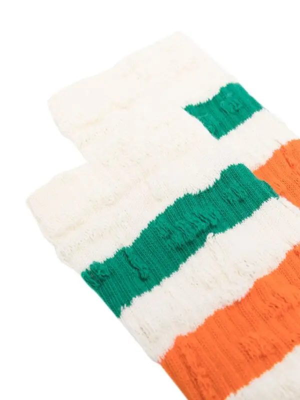 GOLDEN GOOSE Stripe-embellished Mid-calf Socks