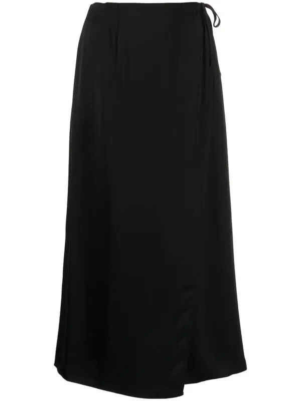 Calvin Klein Drawstring-waist Wrap Skirt