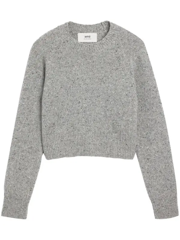 AMI Paris Logo-embroidered Jumper
