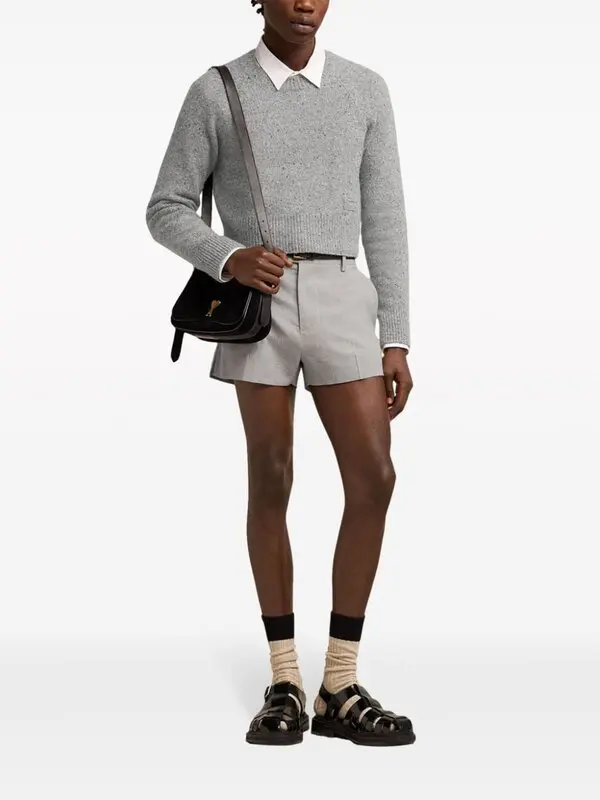 AMI Paris Logo-embroidered Jumper