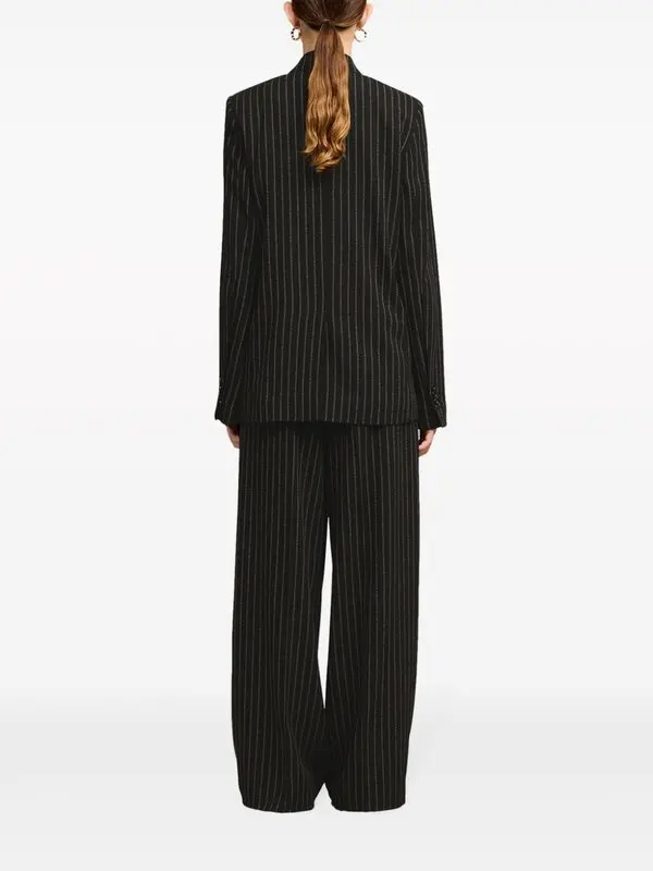 Ami Double-breasted Pinstripe Blazer