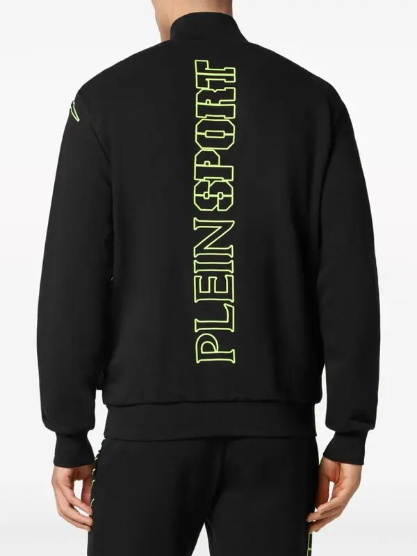 PLEIN SPORT Logo-appliqué Track Jacket - Black