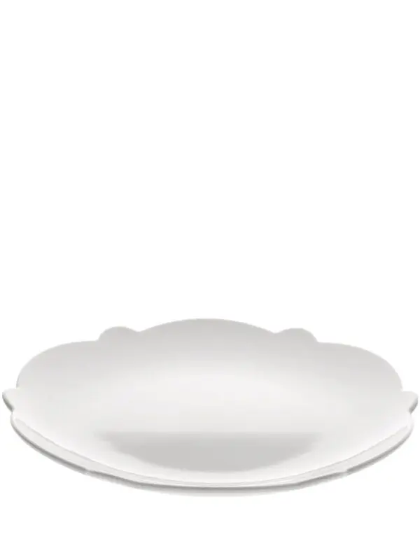 ALESSI Scallop-edge Round Plate - White