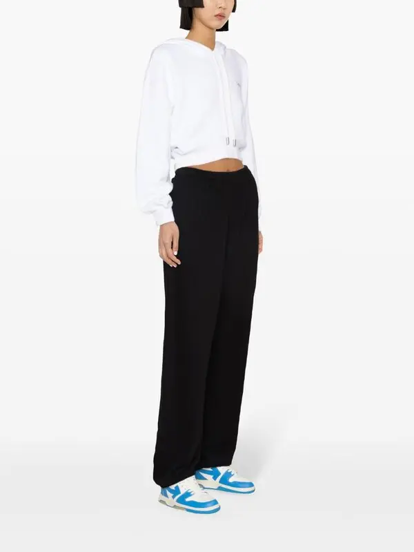 Off-White X-ray Arrow Cropped Hoodie - White