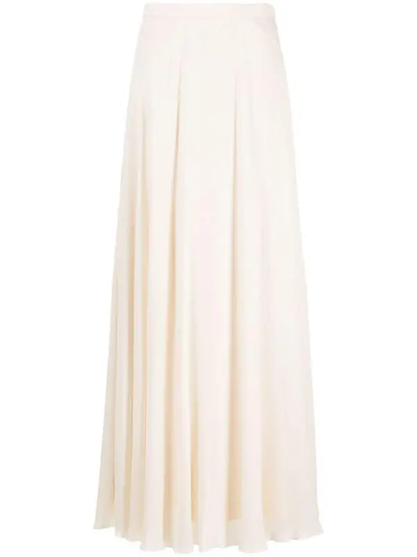 Ralph Lauren A-line Crepe Maxi Skirt