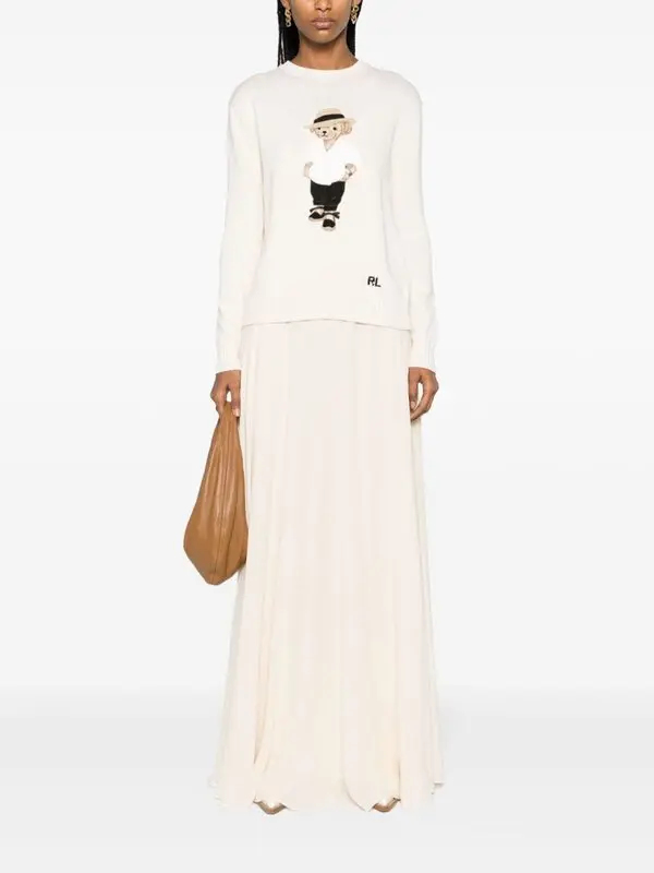 Ralph Lauren A-line Crepe Maxi Skirt