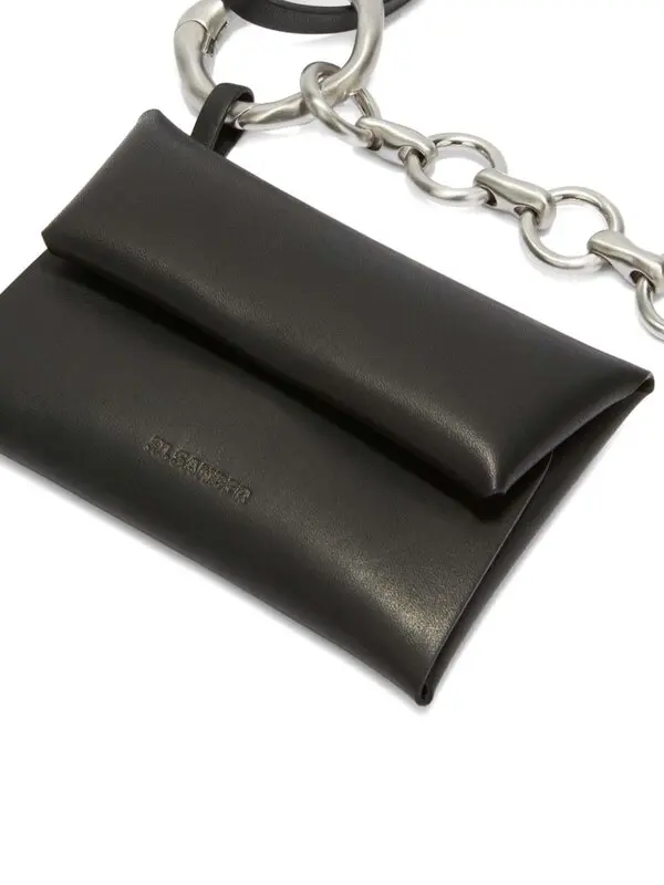 JIL SANDER Logo-embossed Leather Coin Purse