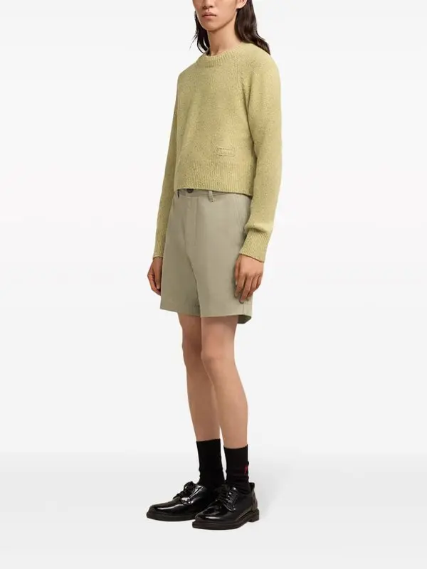 AMI Paris Logo Embroidered Crew Neck Jumper