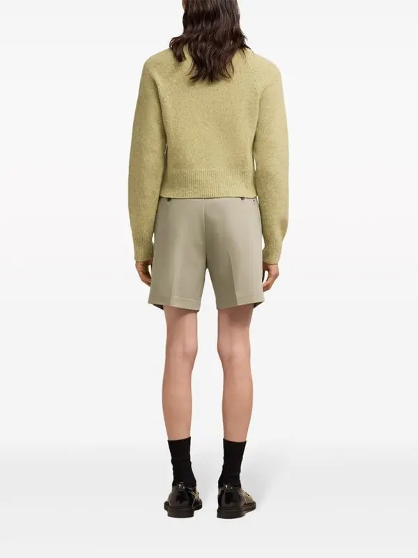 AMI Paris Logo Embroidered Crew Neck Jumper