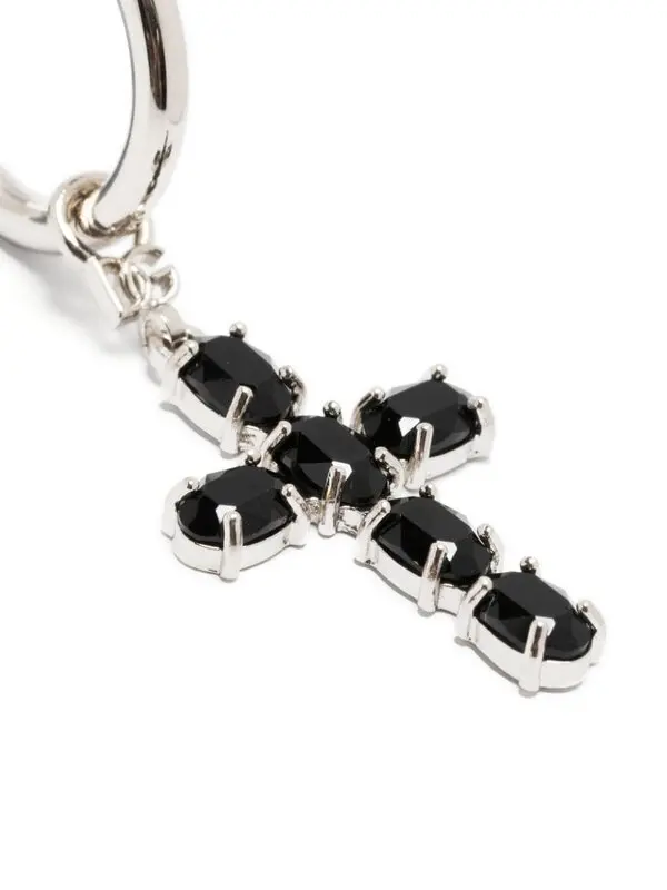 Dolce & Gabbana Cross-charm Hoop Earrings