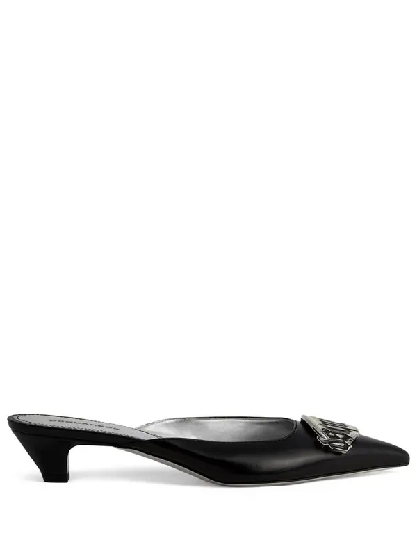 Dsquared2 35mm Logo-plaque Leather Mules