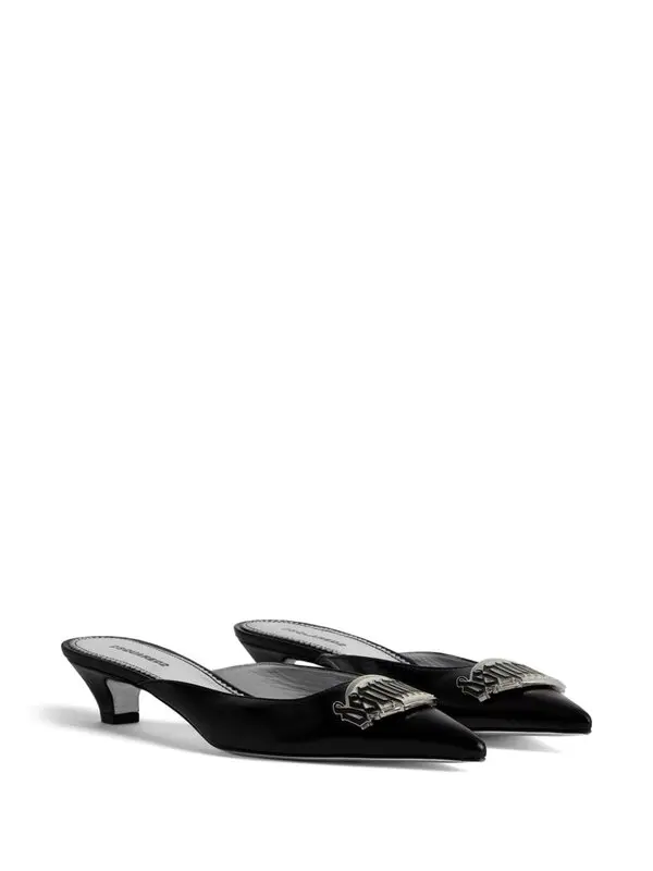 Dsquared2 35mm Logo-plaque Leather Mules