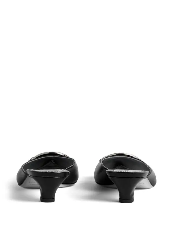 Dsquared2 35mm Logo-plaque Leather Mules