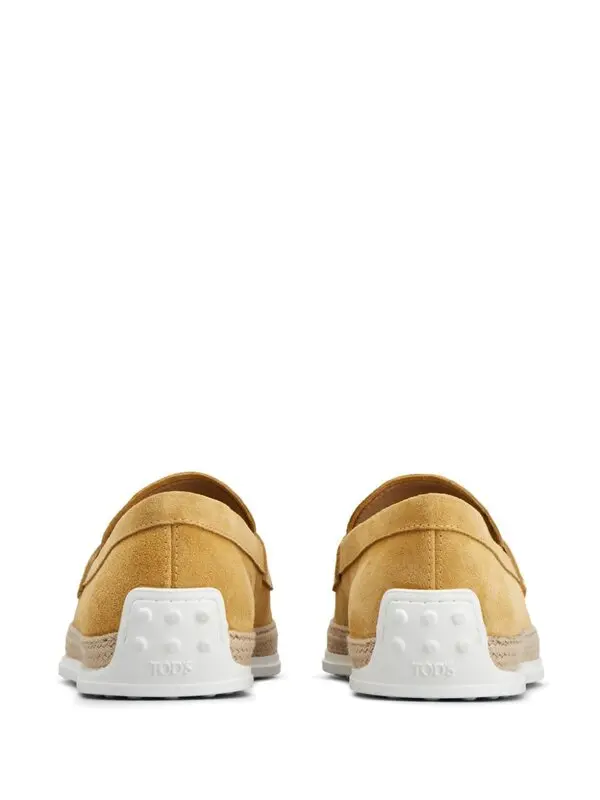 TOD'S Gommino Suede Loafers - Yellow