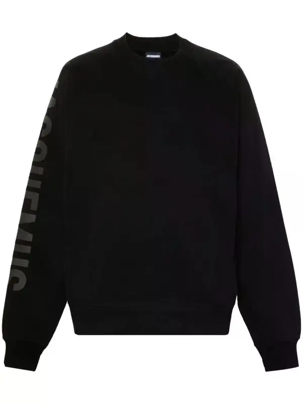 Jacquemus Le Sweatshirt Typo Cotton Top